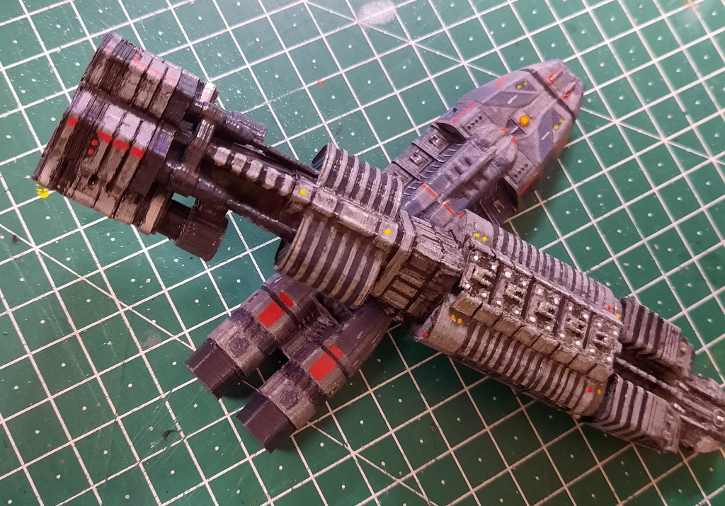 BSG Heracles Gunship 1:9000 Scale by MoffKalast | Download free STL ...