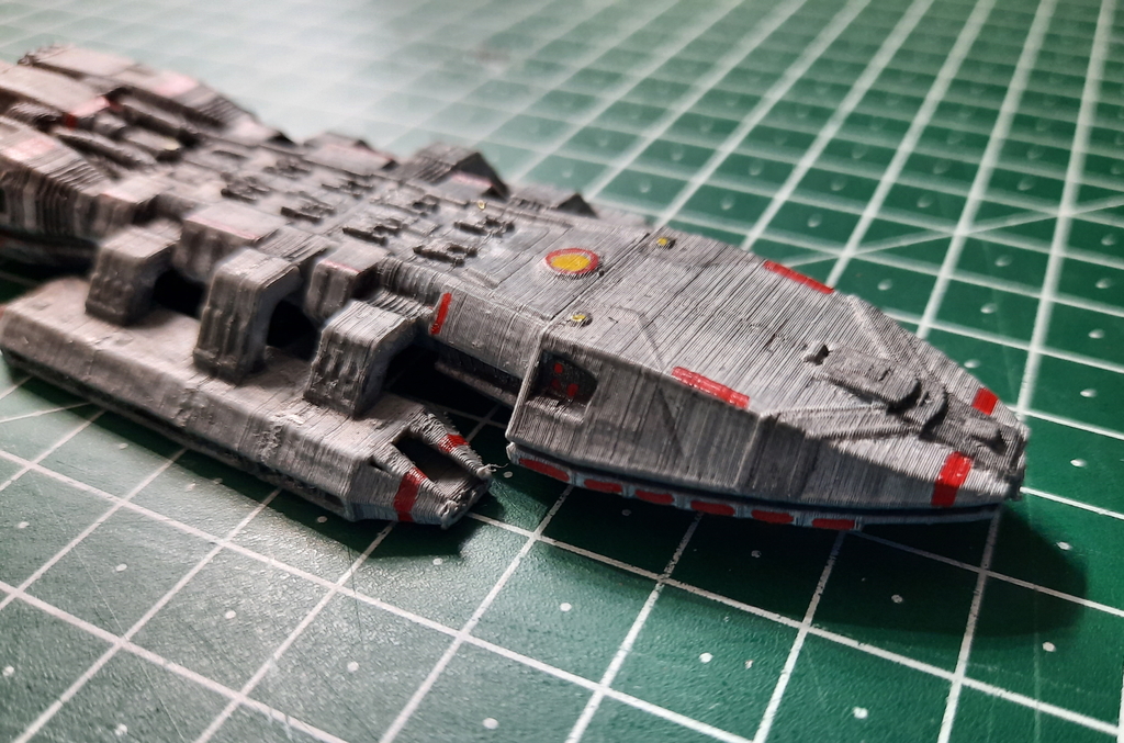 BSG Battlestar Artemis 1:9000 Scale by MoffKalast | Download free STL ...