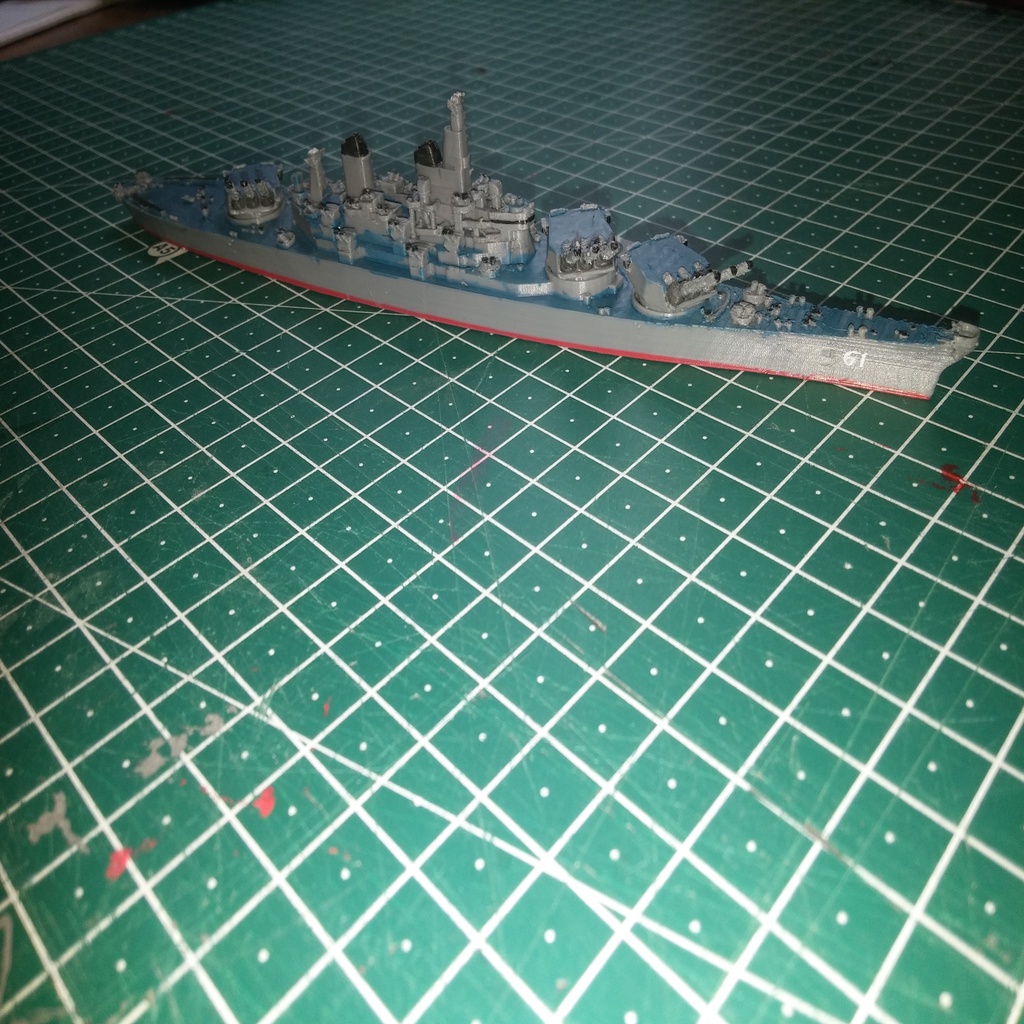 U.S.S. Iowa with rotating turrets by MoffKalast | Download free STL ...