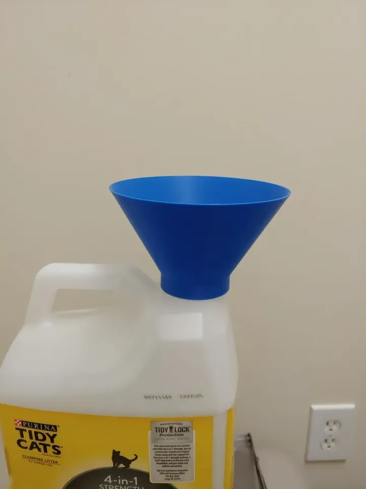 Tidy Cats Litter Funnel by Win's Designs | Download free STL model ...
