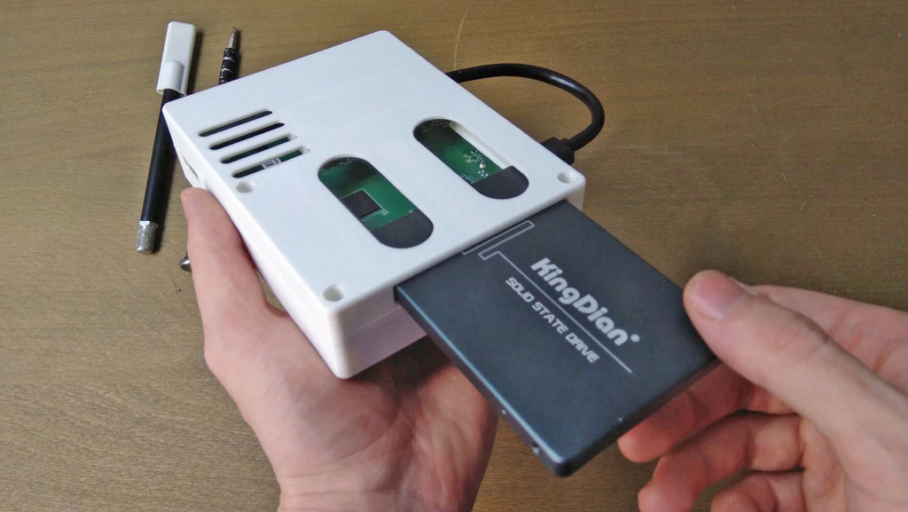 Atomic Pi Case with SATA SSD Support (Now With Design Files) by Physics ...