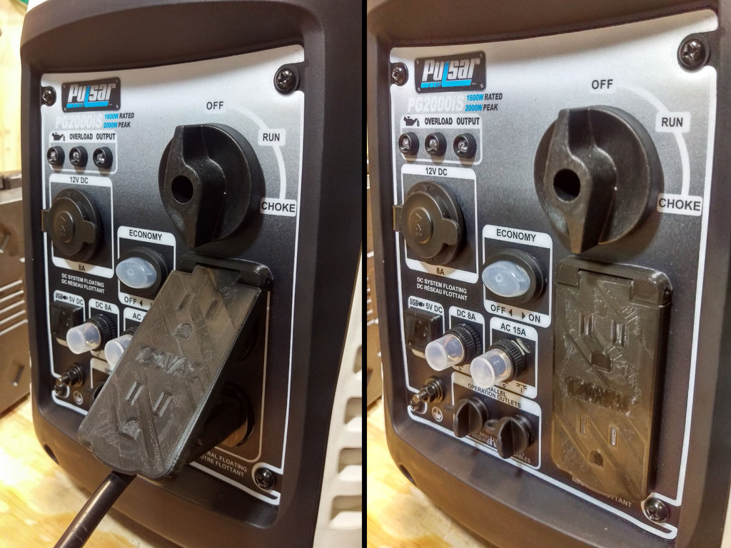 Hinged Outlet Cover/Protector by Physics Dude | Download free STL model ...