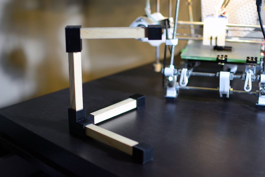 Universial wooden dowel spool holder by Physics Dude | Download free ...