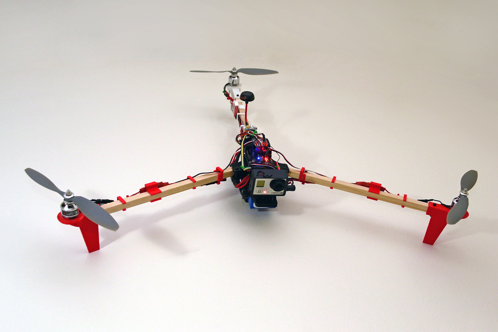Revision III Tricopter by Physics Dude | Download free STL model ...