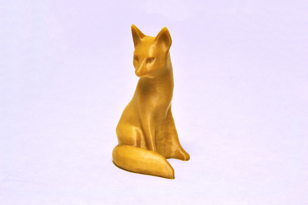 3D Scan of Sitting Fox Decor by Physics Dude | Download free STL model ...