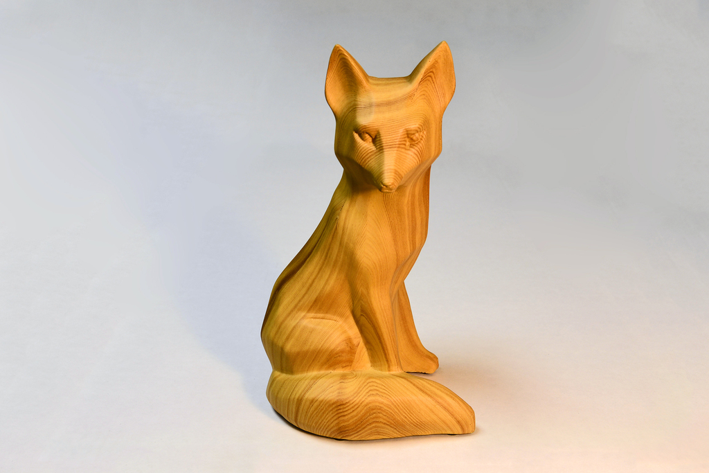3D Scan of Sitting Fox Decor by Physics Dude | Download free STL model ...
