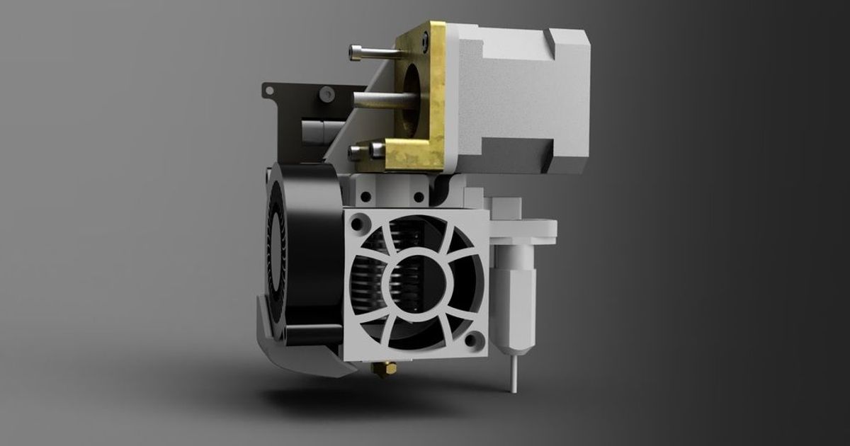 Geeetech i3 E3D direct drive extruder part cooling fan remix - Gen2 by ...