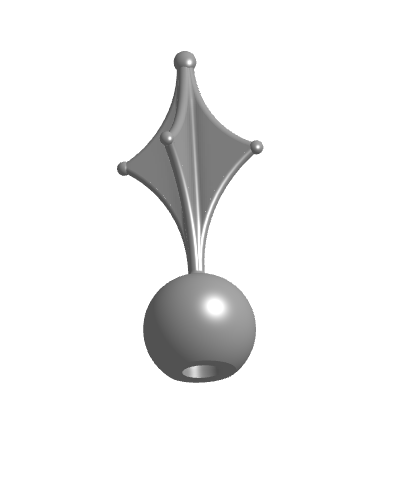 Globe and Star Finial - Two Versions by kaje | Download free STL model ...