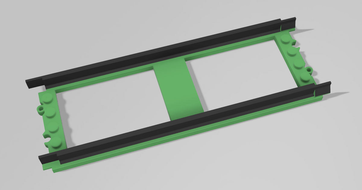 simplified straight train rail by Alex Workbench | Download free STL ...