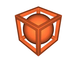 Ball in cube by Sjölin | Download free STL model | Printables.com