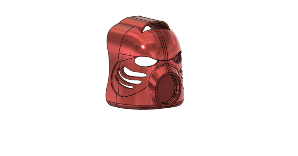 Kanohi Bionicle Mask(Toa Tahu) by ReProps | Download free STL model ...