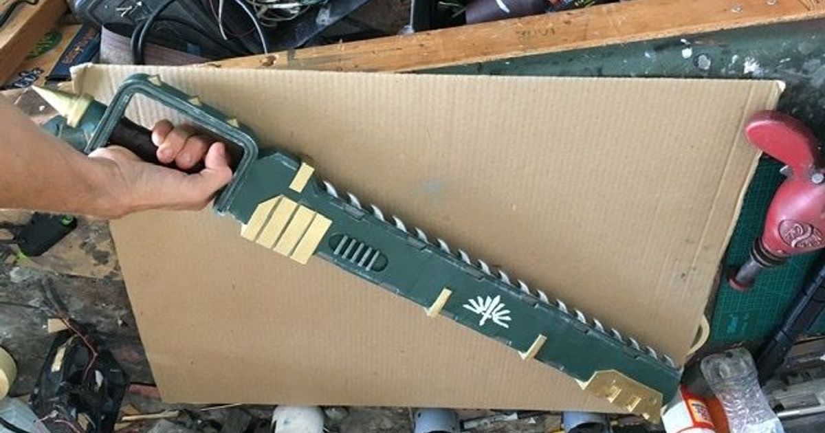 Warhammer Chainsword von ReProps | Kostenloses STL-Modell herunterladen ...