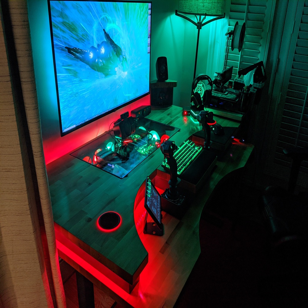 Cockpit Style PC Desk por declinox | Descargar modelo STL gratuito ...