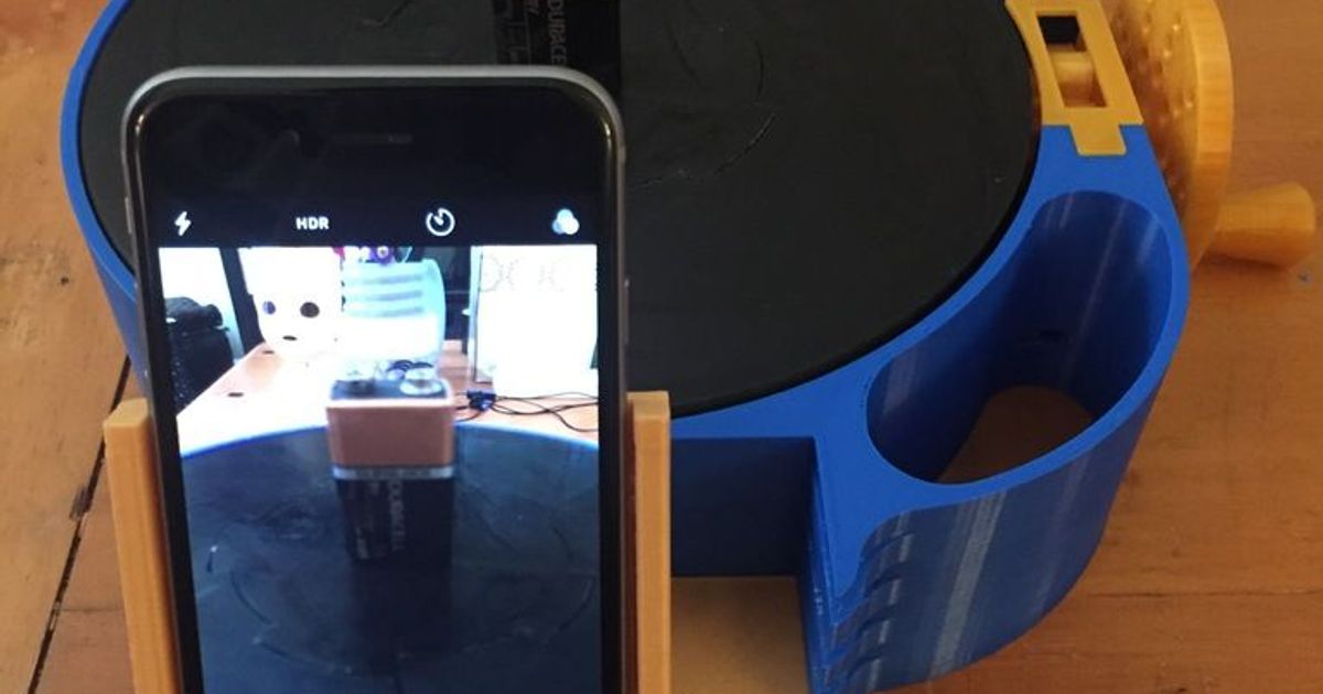 iPhone 6 holder Camera Center for $30 3D Scanner by dfoles | Download ...