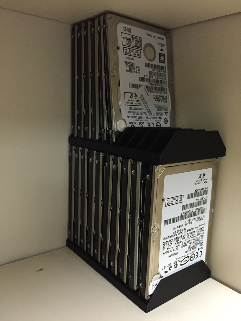 2.5" HDD Storage Rack von dfoles | Kostenloses STL-Modell herunterladen ...