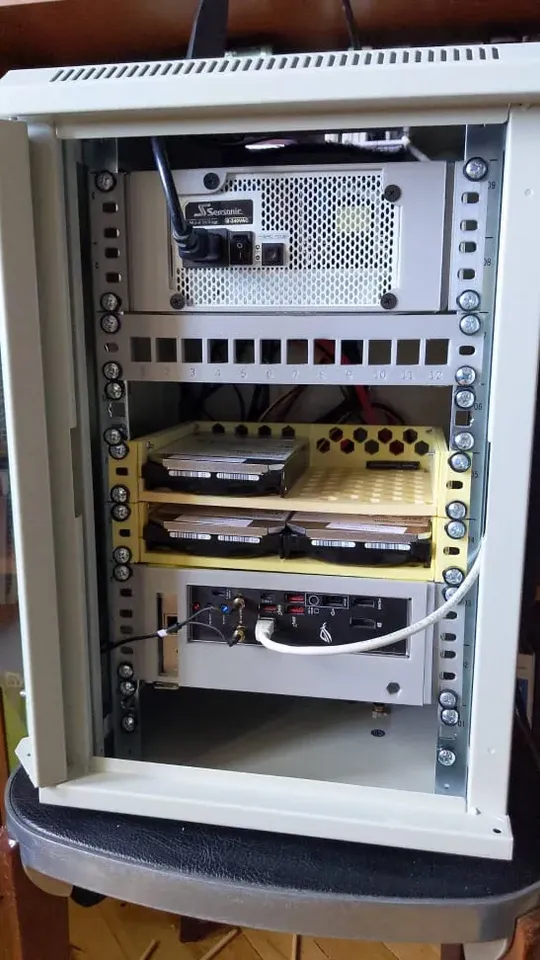 10'' rack ATX PSU mount by Karel | Download free STL model | Printables.com