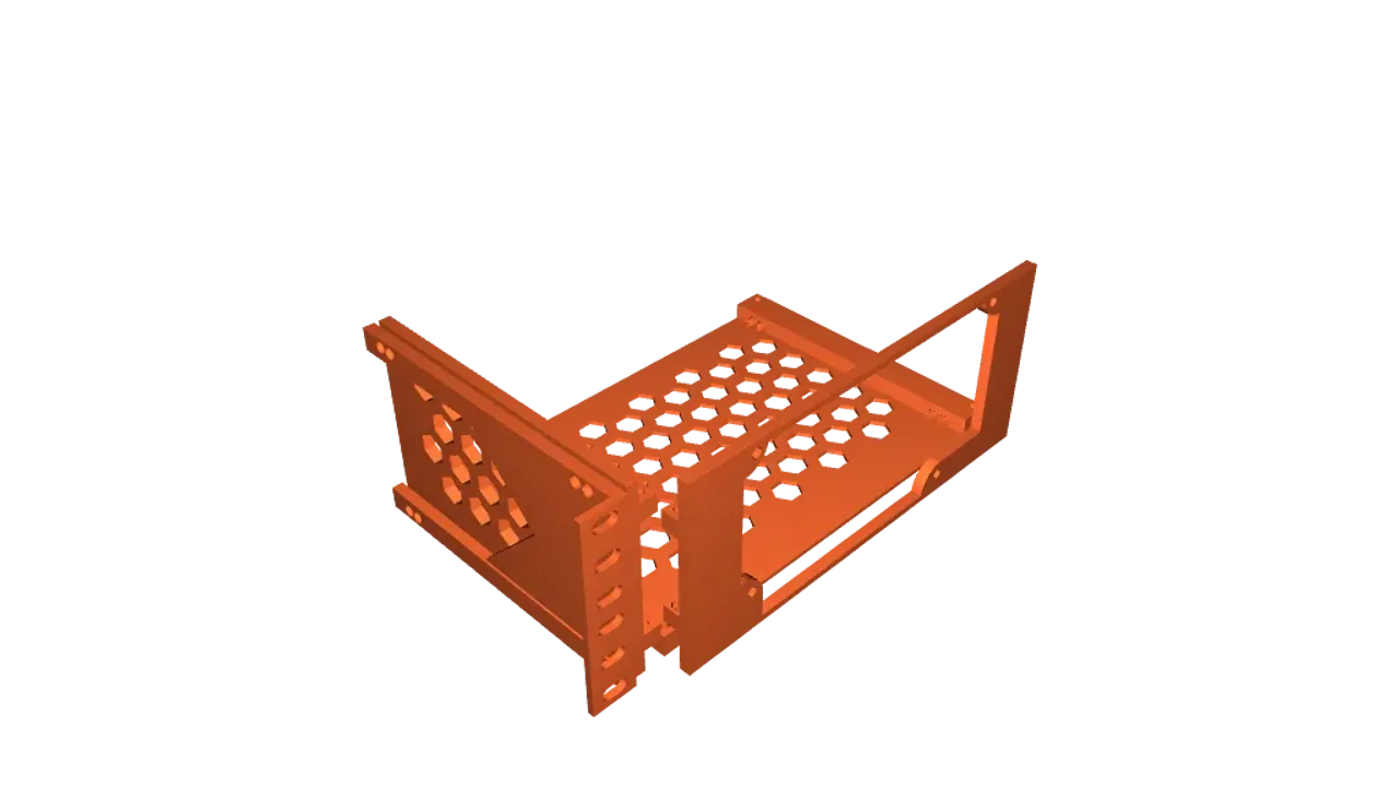 10'' rack ATX PSU mount by Karel | Download free STL model | Printables.com