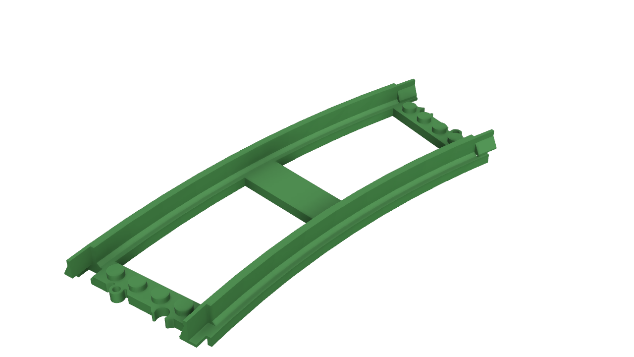 simplified curved train rail by Alex Workbench | Download free STL ...