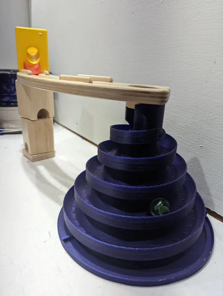 Marble Run Spiral Tower by eastwg | Download free STL model ...