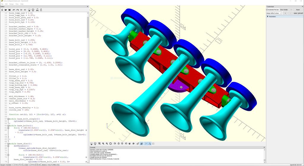 Nathan K5LA Train Horn by Dash Lambda | Download free STL model ...