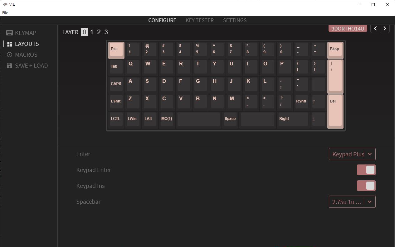 Ortholinear Mechanical Keyboard 14u by sperm | Download free STL model ...