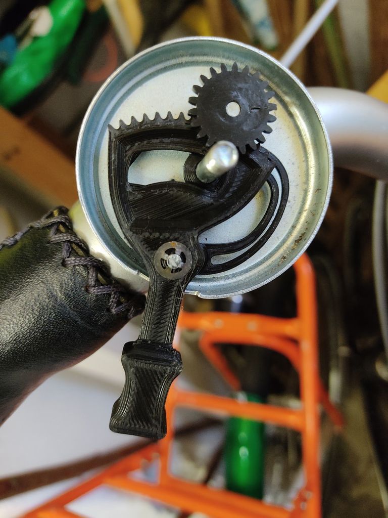 Bicycle bell lever with spring by Zekko | Download free STL model ...