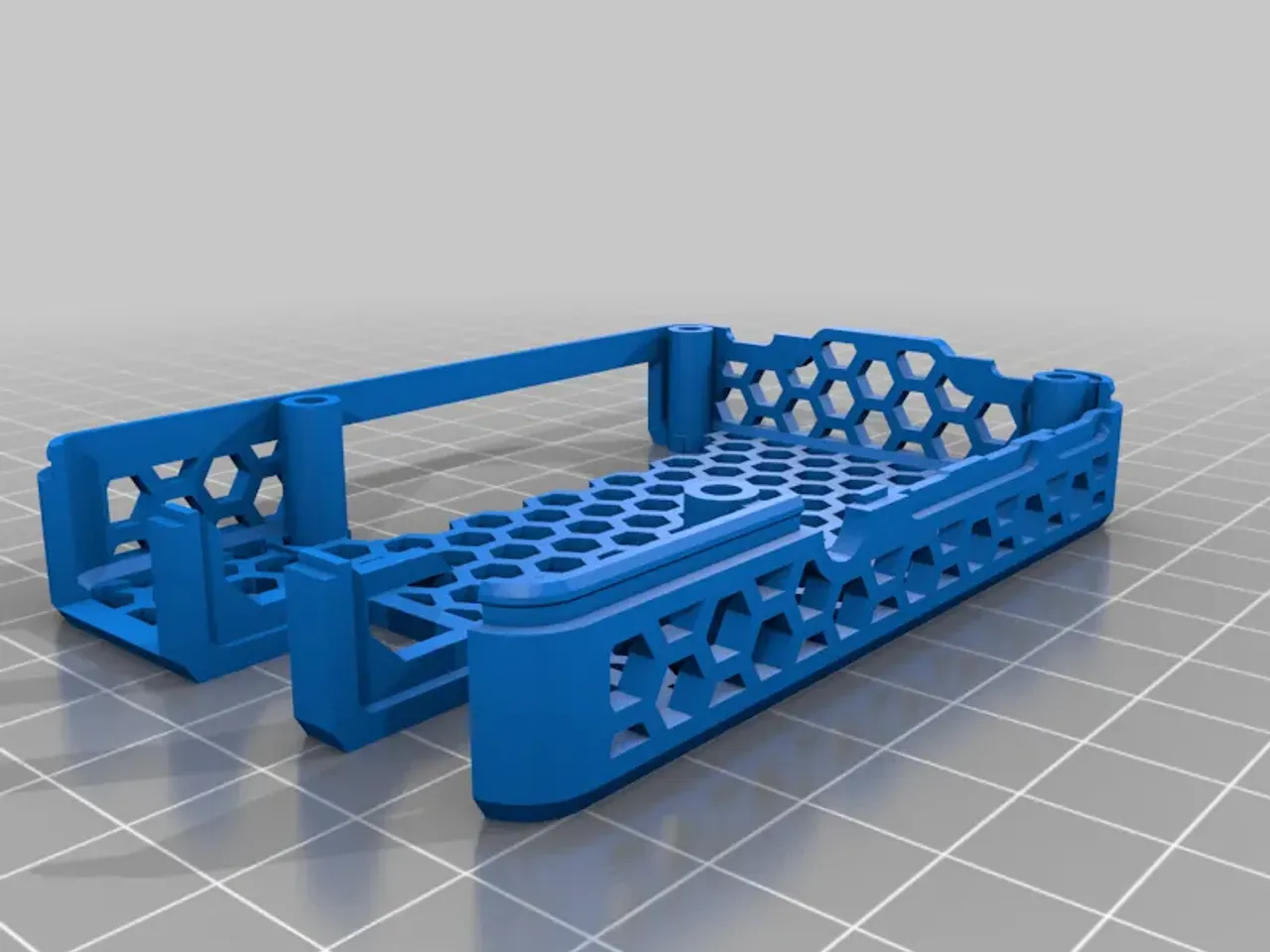 Raspberry Pi 4 snap fit mesh case with gpio access by NeoCode | Download free STL model ...