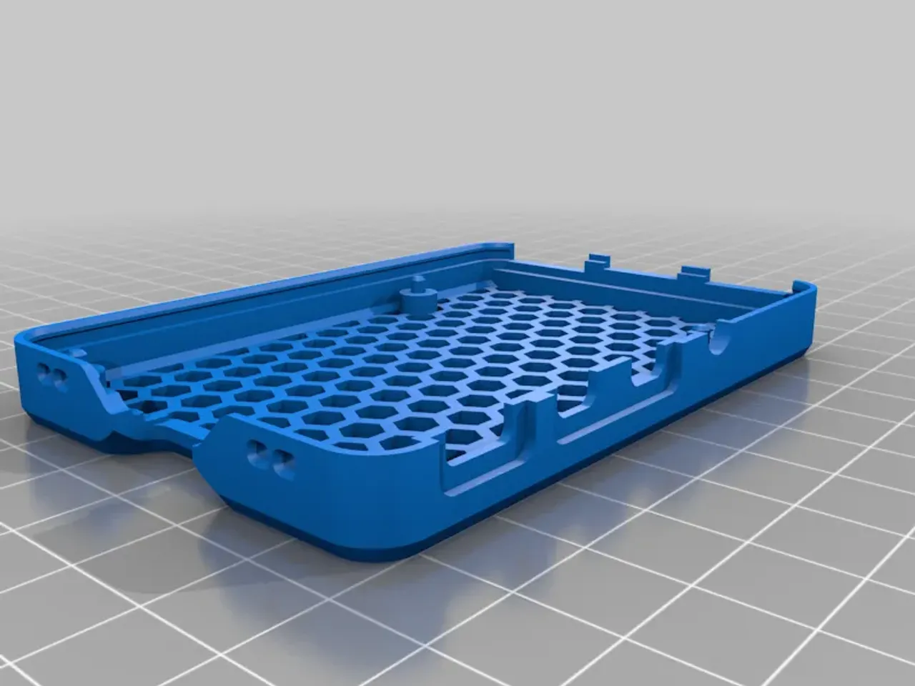 Raspberry Pi 4 snap fit mesh case with gpio access by NeoCode | Download free STL model ...