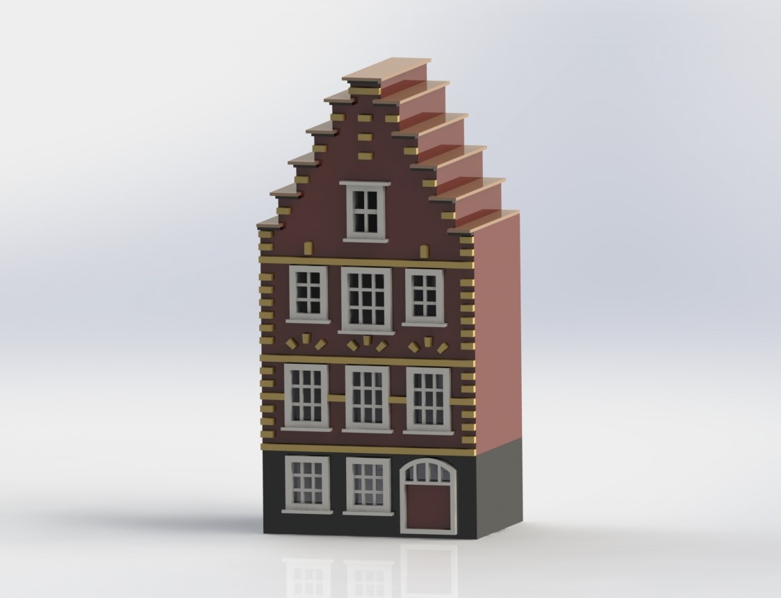 Dutch Row House by MiniMakerspace | Download free STL model ...