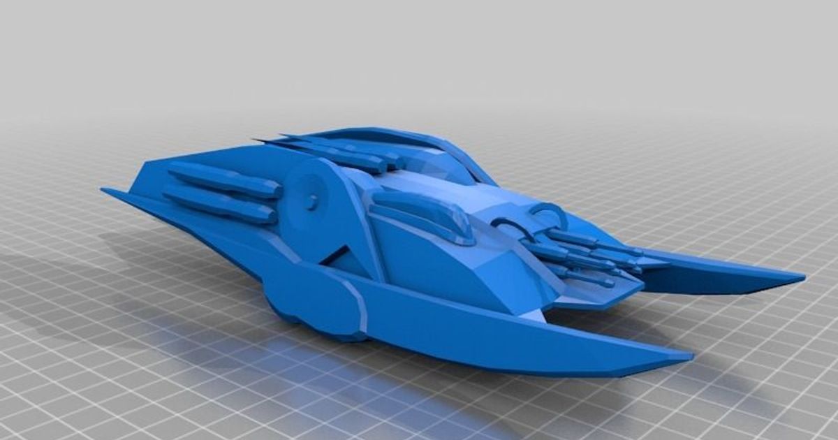 Cylon Heavy Raider by Shane Graber | Download free STL model ...