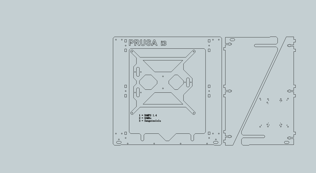 Prusa i3 Laser Cut Frame and Braces by Shane Graber | Download free STL ...