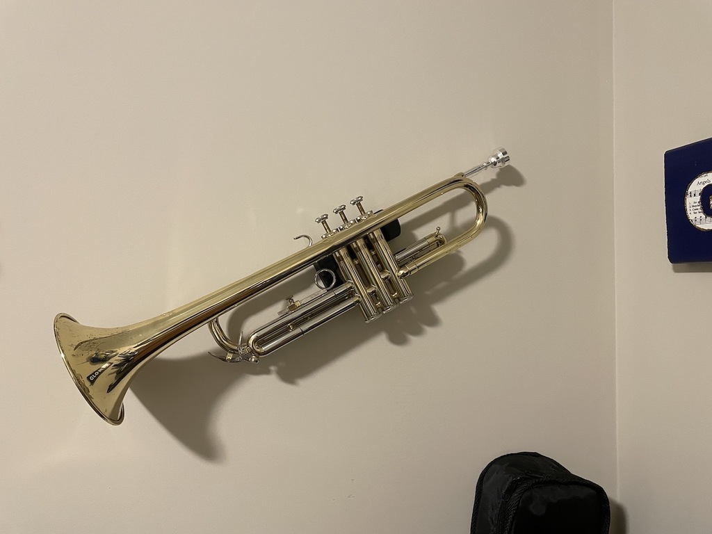 Trumpet Wall Mount by perfuzion | Download free STL model | Printables.com