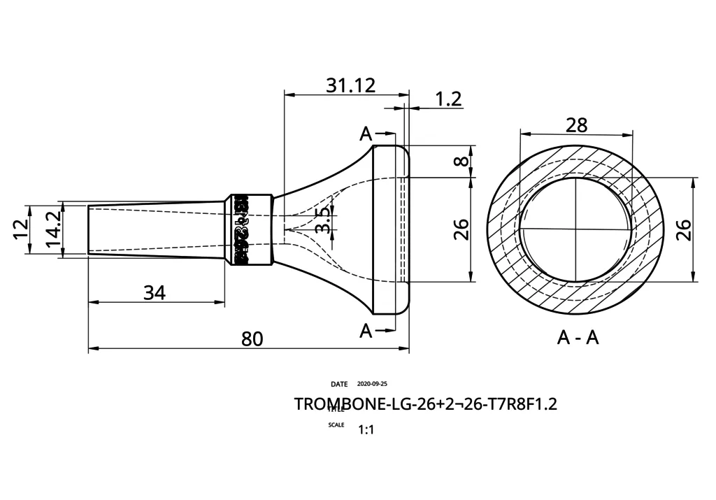 how to draw a mouthpiece