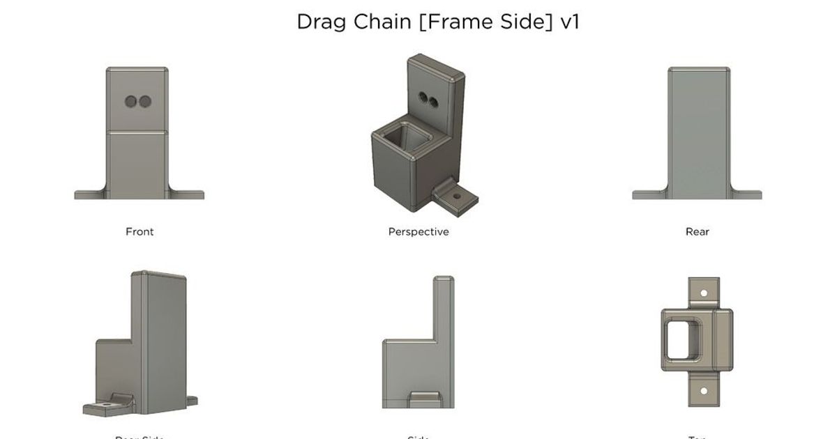 Railcore II Drag Chain Solution by Cynical Owl | Download free STL ...