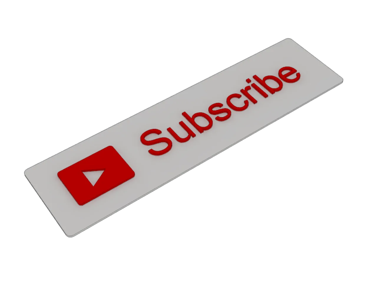 Youtube Subscribe plate by Dom Cis | Download free STL model ...