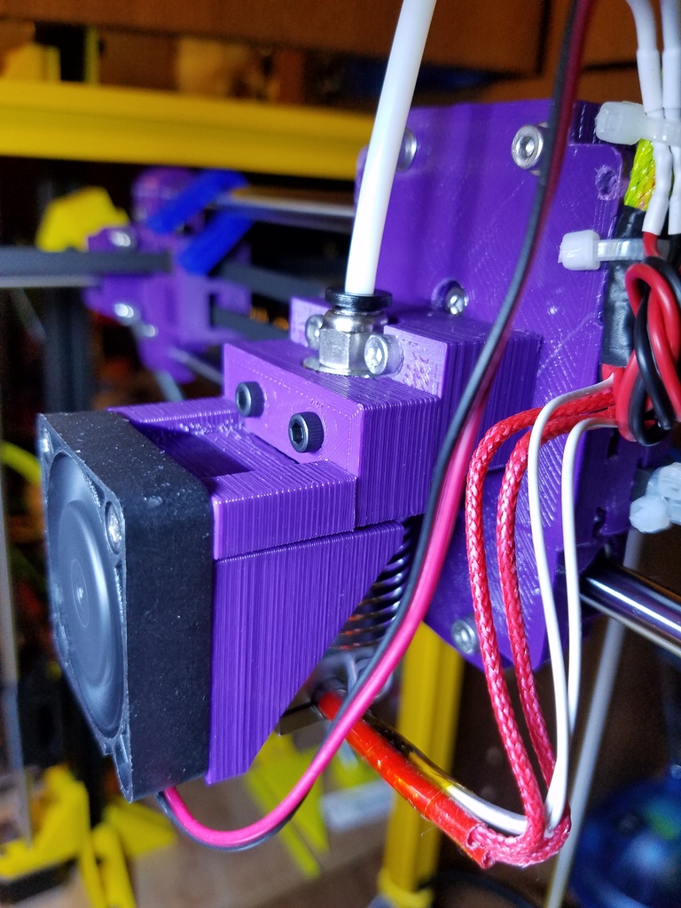 Chinese E3D hotend mount and cooling fan for Hypercube by n9jcv ...