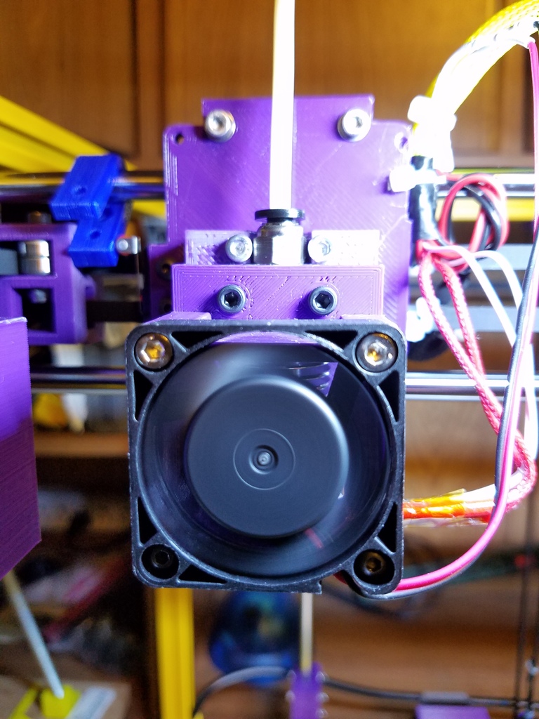 Chinese E3D hotend mount and cooling fan for Hypercube by n9jcv ...