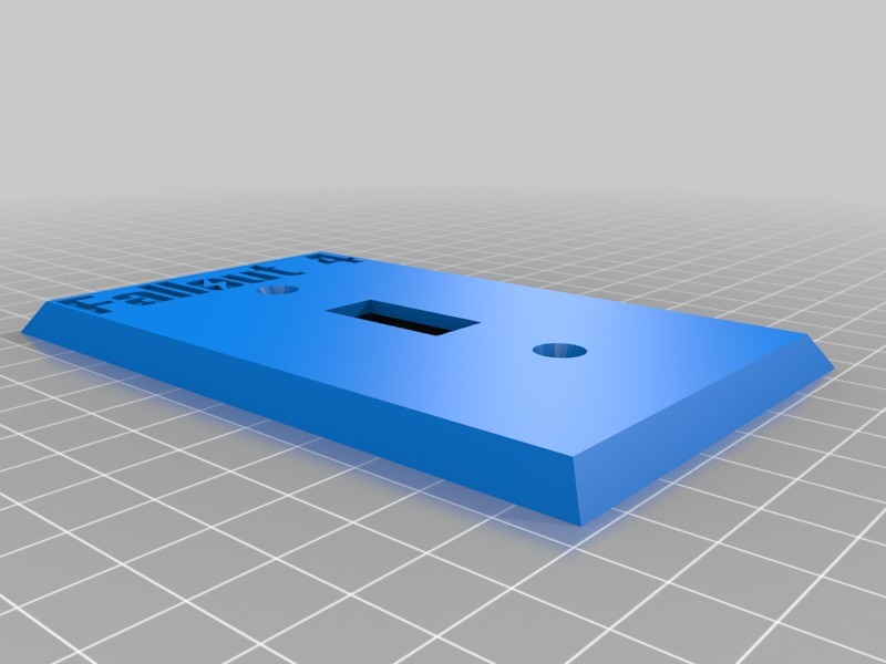 Fallout 4 Light Switch Cover Plate by n9jcv | Download free STL model ...