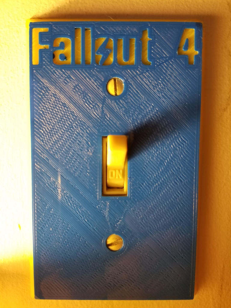 Fallout 4 Light Switch Cover Plate by n9jcv | Download free STL model ...