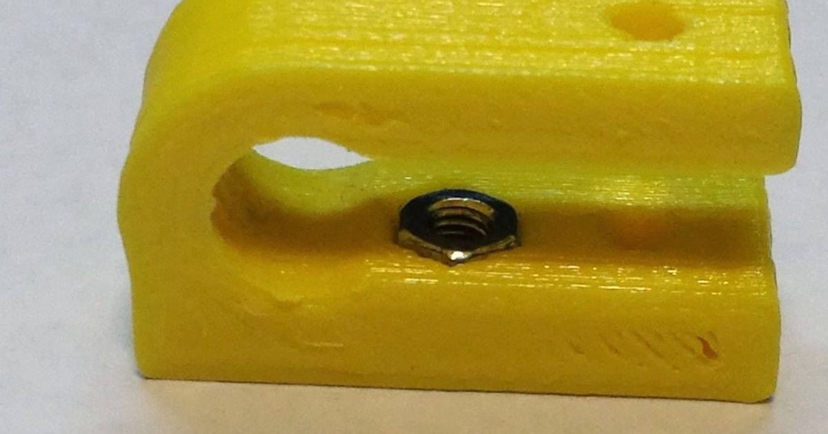 Prusa I3 8mm smooth rod end stop switch mount by n9jcv | Download free ...