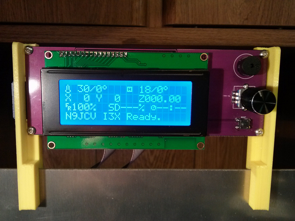 LCD Mount for Prusa I3x RepRap Discount Chinese clone by n9jcv ...