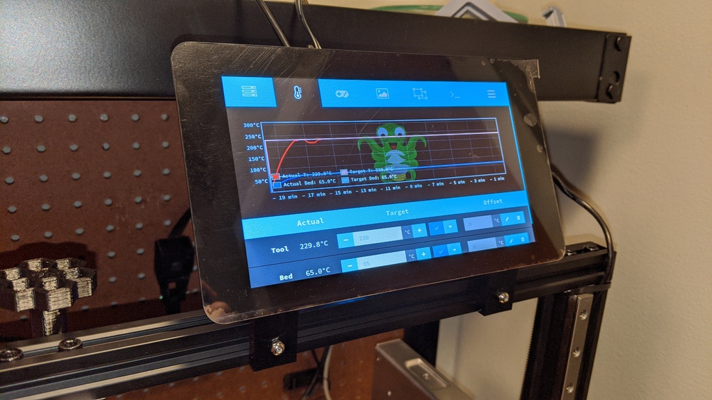 official raspberry pi 7 inch touchscreen display mount for ender 3 pro ...