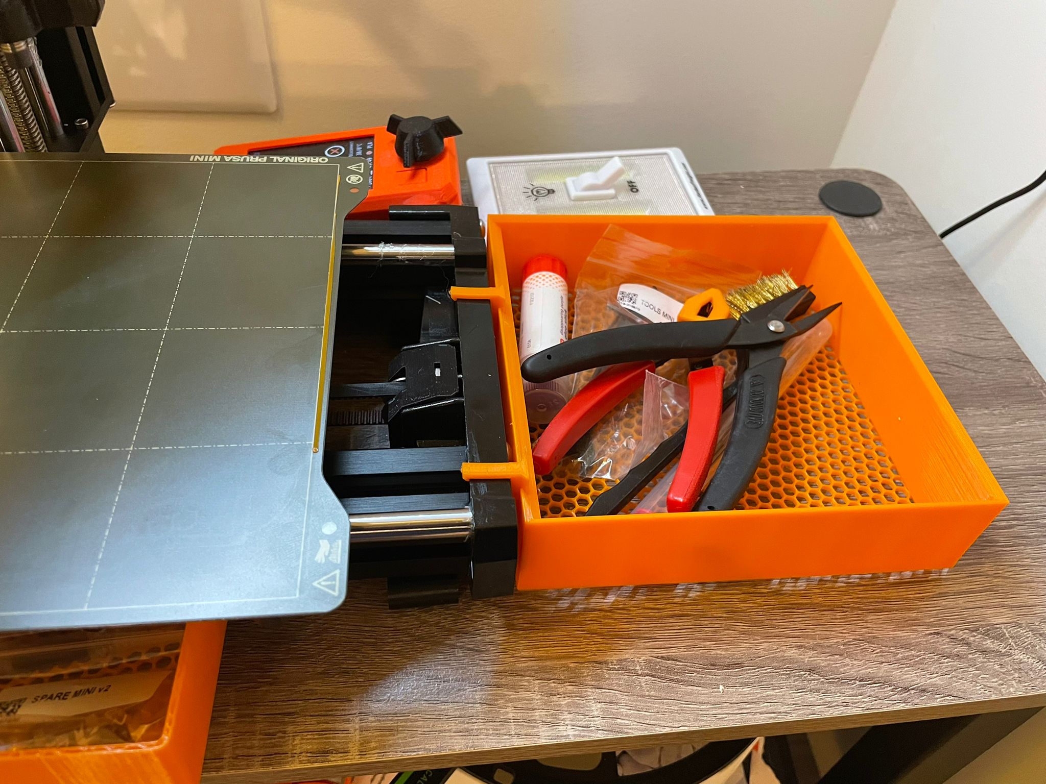 Prusa mini front panel storage box by ravi72munde | Download free STL ...