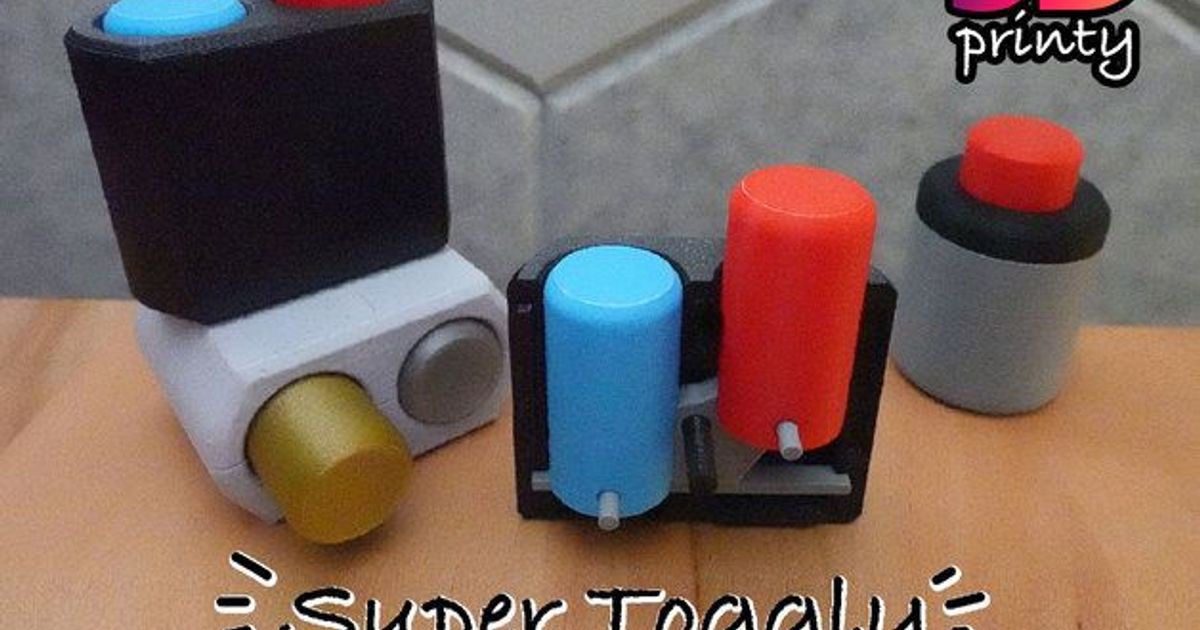 Super Toggly Fidget Button by 3D Printy | Download free STL model ...