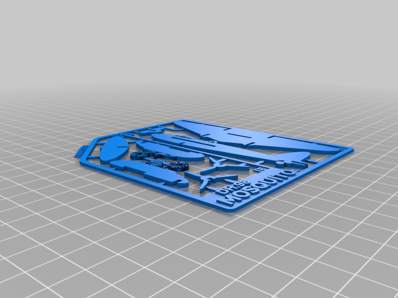 DH.98 Mosquito Kit Card by Nakozen | Download free STL model ...