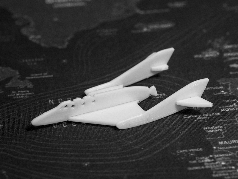 SpaceShipTwo Kit Card par Nakozen | Téléchargez gratuitement un modèle ...
