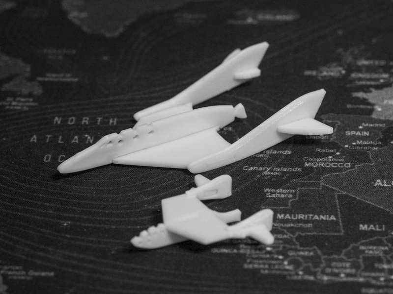 SpaceShipTwo Kit Card par Nakozen | Téléchargez gratuitement un modèle ...