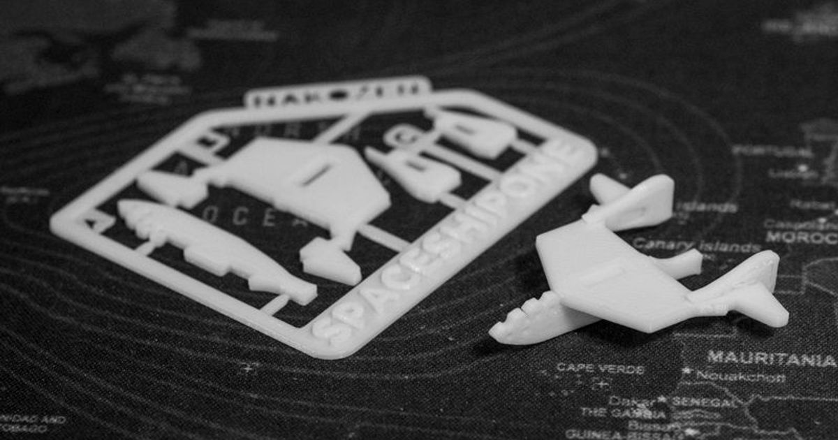 SpaceShipOne Mini Kit Card by Nakozen | Download free STL model ...