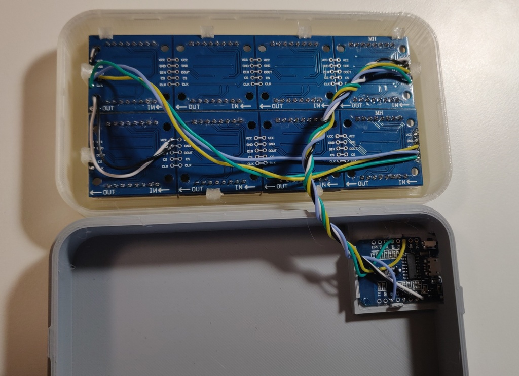 MAX7219 LED Matrix + ESP8266 case by Nobody3D | Download free STL model ...
