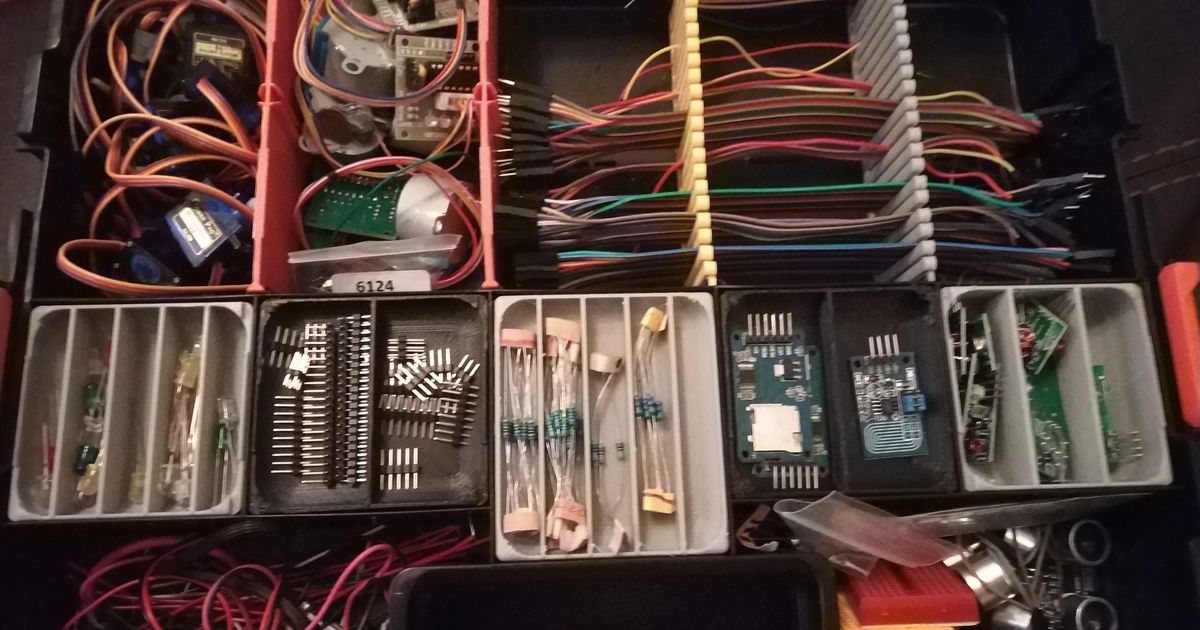 HDX Organizer Breadboard Jumper Racks by thadjenkins | Download free ...